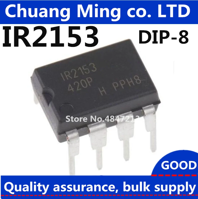 50pcs/lots IR2153P IR2153D IR2153 IR21531 DIP8 Bridge Driver IC ...