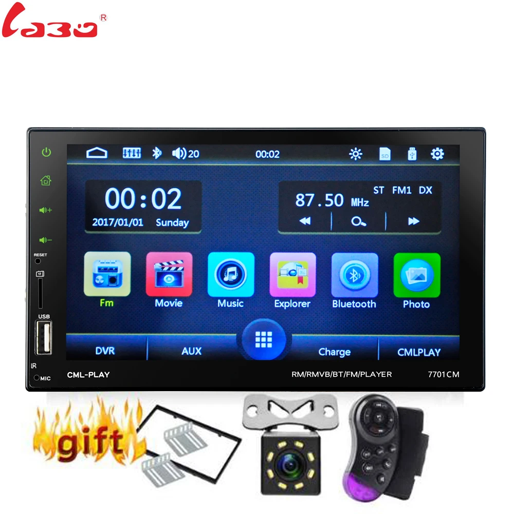 Radio con Bluetooth para coche, reproductor Multimedia con pantalla ...