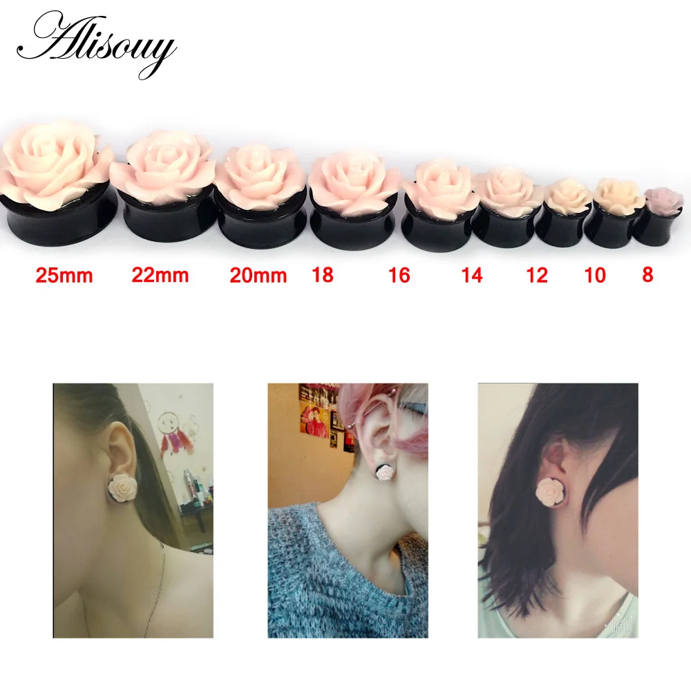 Alisouy-expansor-de-oreja-de-flor-rosa-para-ni-a-expansor-de-oreja-de ...