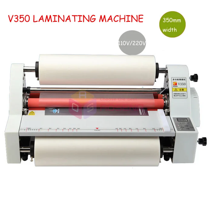 13 V350 Laminating Machine Four Rollers Cold Hot Single Dual Sided