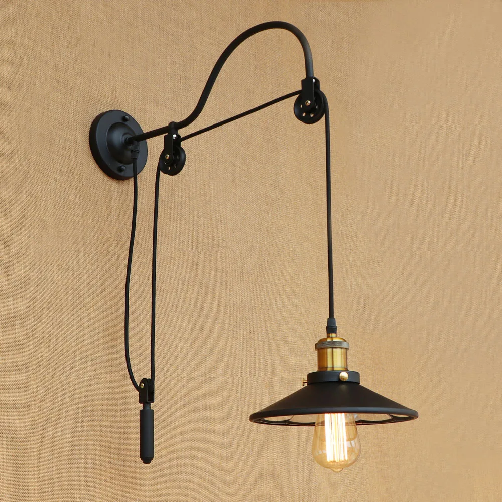 Vintage LED Wall Lamp Industrial Retro Vintage Wall Lamp Adjustable ...