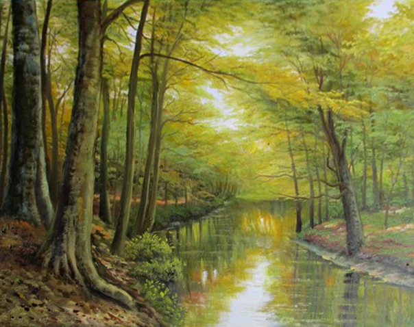 Handmade Canvas Oil Painting Decorative Paint Parlor Drawing Room Art ...