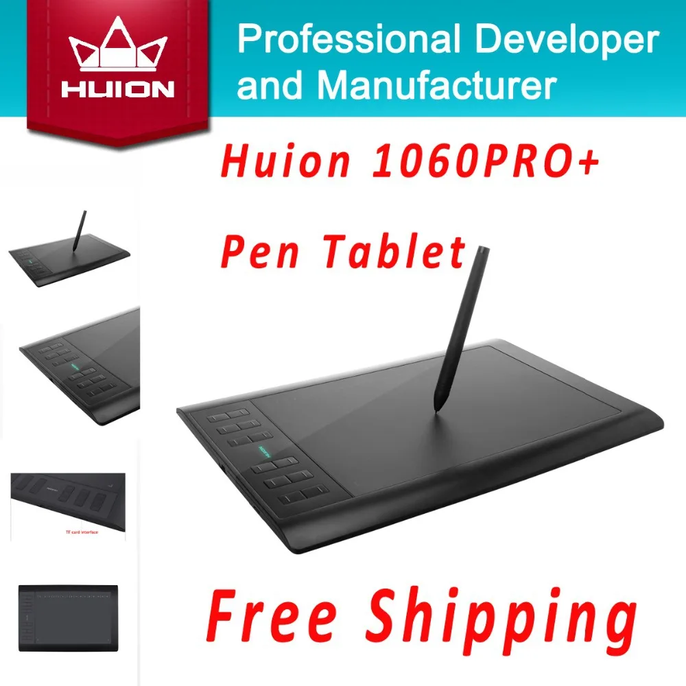 Aliexpress.com : Buy Huion 1060 PRO+ 10" Digital Graphic Tablets ...