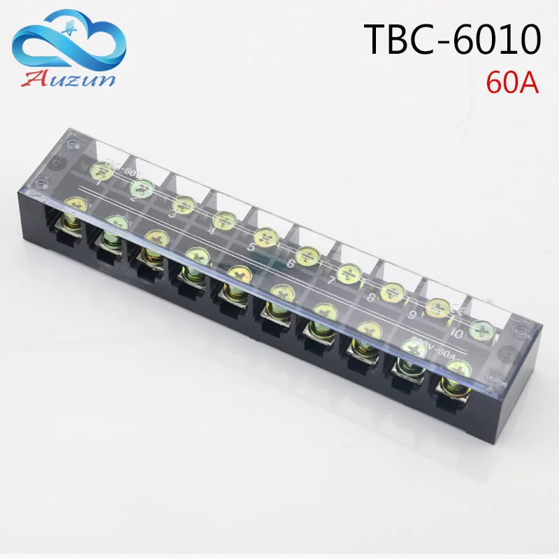 Tbc-6010 Terminal Blocks Fixed Terminals High Current 60a 10p Terminal ...