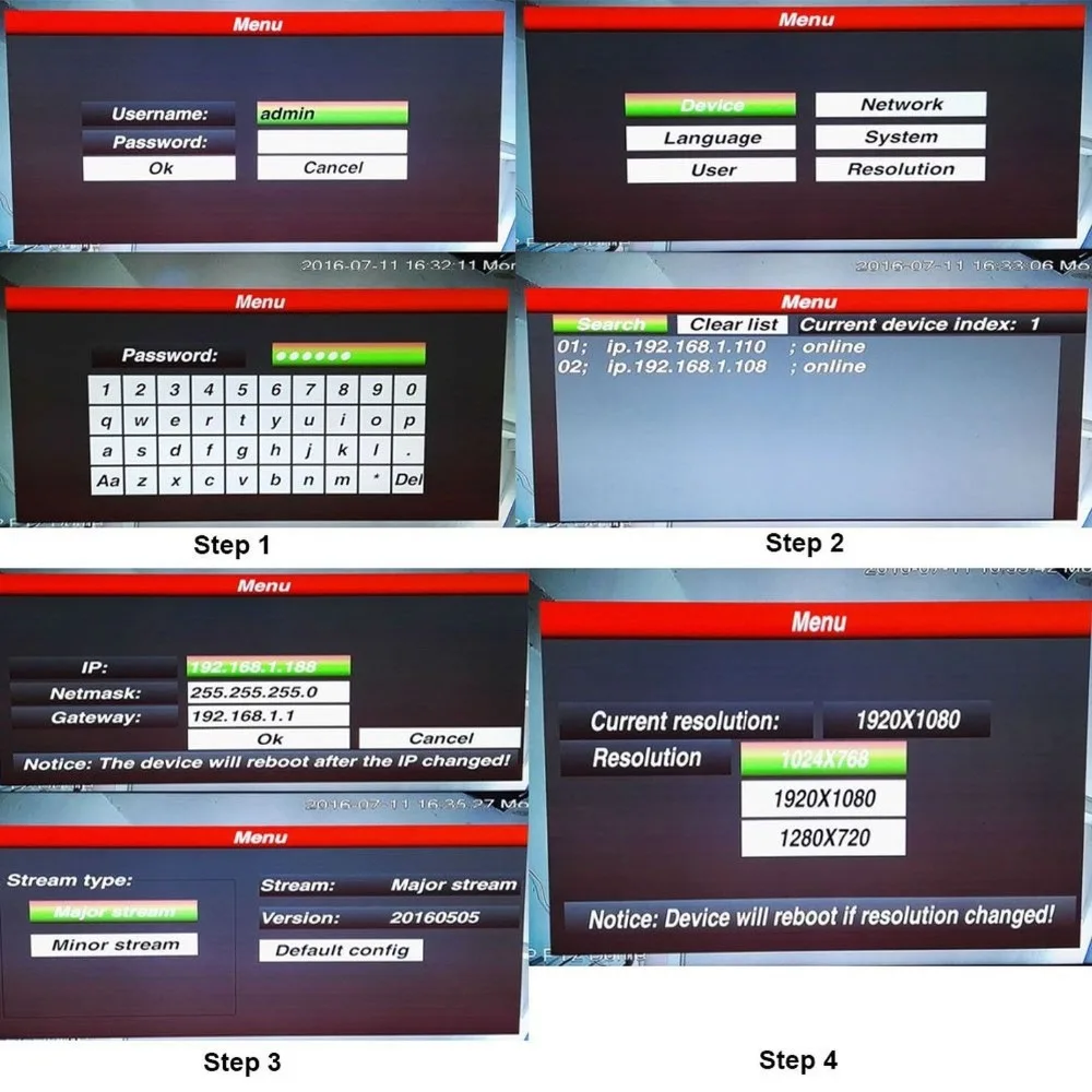 Onvif 3D CCTV IP PTZ joystick controller keyboard with 5 inch LCD screen for IP PTZ Camera ...