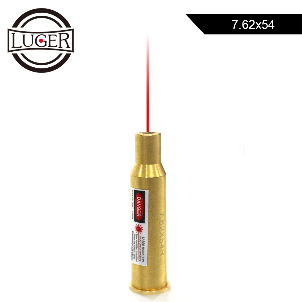 LUGER Cartridge Red Laser Bore Sight 7.62x54MM Boresighter Fit For Air ...