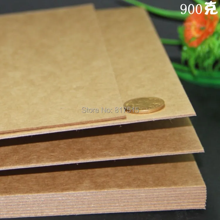 900g brown kraft paper 1.3mm A4 imported craft paperboard DIY album ...