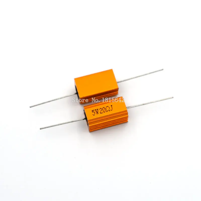 2PCS-RX24-5W-20R-20RJ-Power-Metal-Shell-Aluminium-Gold-Resistor-High ...