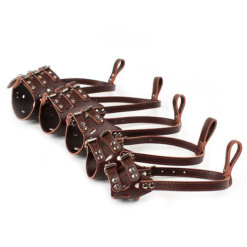 Soft PU Leather Anti Bark Bite Masks – HappyDogPaw