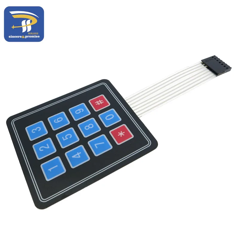 4x3 New 3 4 Matrix Array Matrix Keyboard 12 Key Membrane Switch Keypad