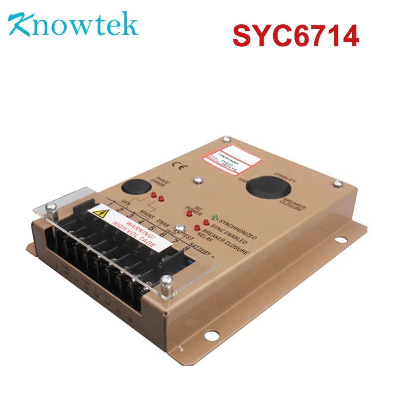 SYC6714 Módulo de Control sincronizador automático, generador diésel ac, SYC6714 , piezas de ...