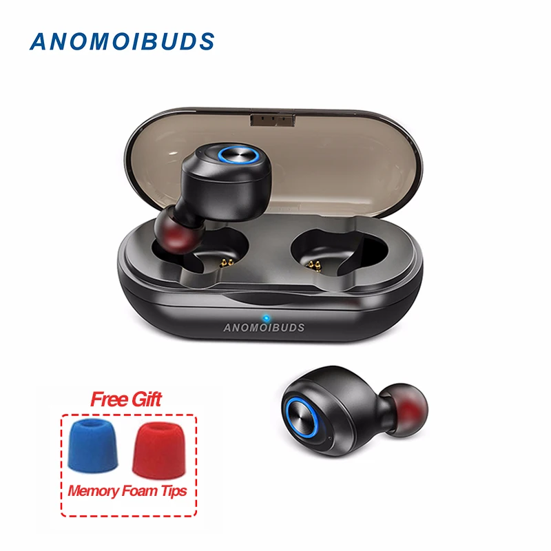 Anomoibuds Capsule Tws Wireless Earbuds V5 0 Bluetooth Earphone Headset