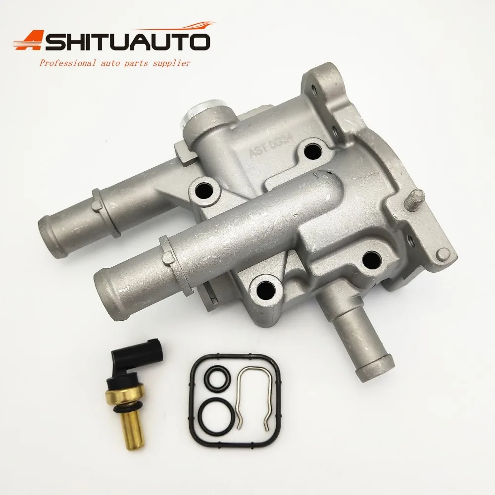 Aluminum-Engine-Cooling-Thermostat-Housing-Cover-with-Sensor-For ...