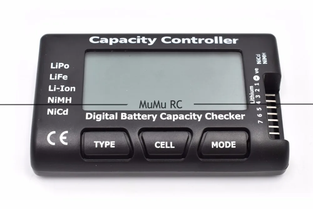 Digital Battery Capacity Checker Controller RC CellMeter 7 For LiPo ...