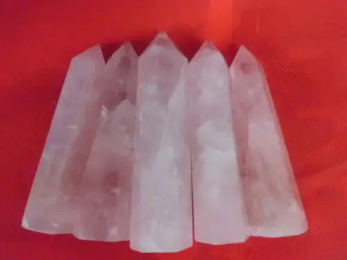 760g Natural Quartzo Rosa Crystal Point Cut Polido Amor Cura|crystal ...