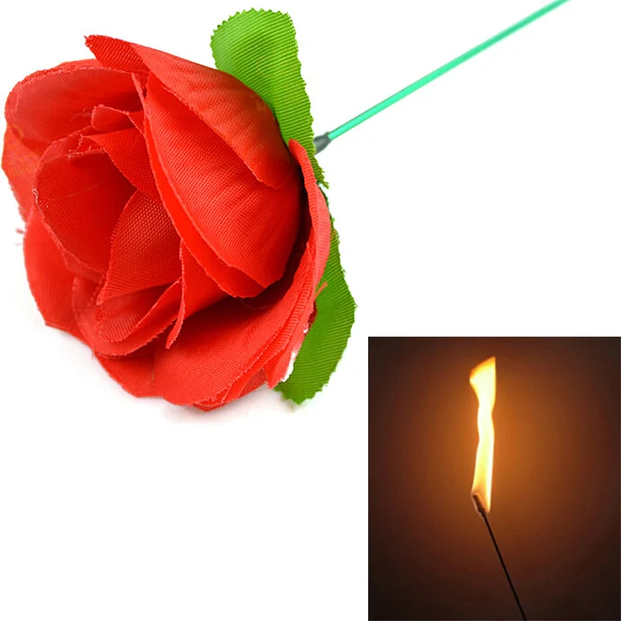 Stage Close Up Magic Trick Torch To Rose Tricks Fire Flame Appearing ...