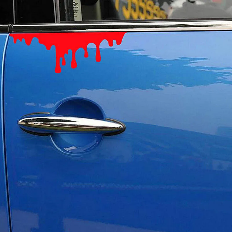 Hot Blood Bleeding Car Sticker Reflective Car Decals Rear Front ...