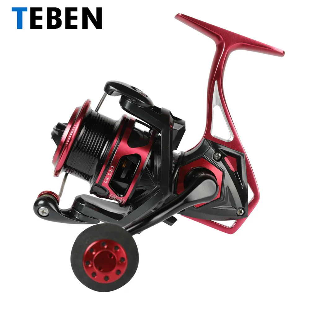 2018 Teben Saltwater Metal Body Jigging Carp Fishing Spinning Lure Reel ...