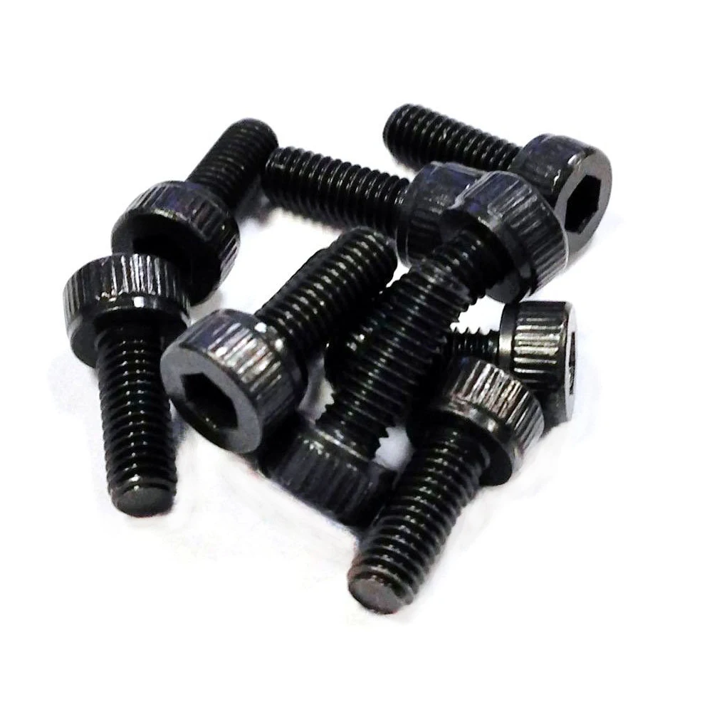 200 Pcs M3x8 SHCS Hexagonal Pan Socket Head Knurled Cap Screw Bolt for ...