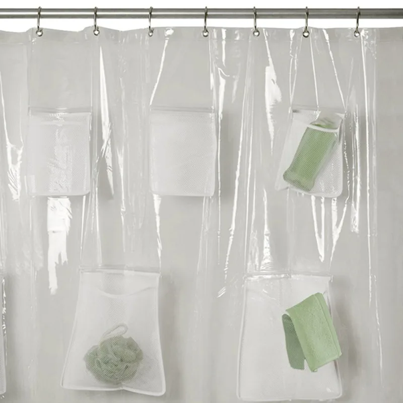 Water Repellent Mildew Resistant Fabric Shower Curtain Or Liner With
