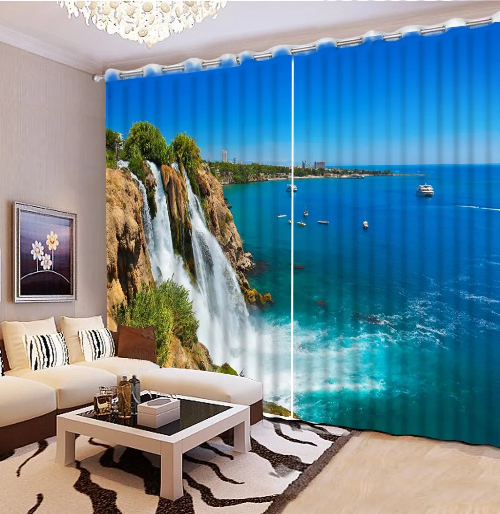 scenery curtain 3D Printing Curtains Visual Enjoyment HD 3D Curtains ...