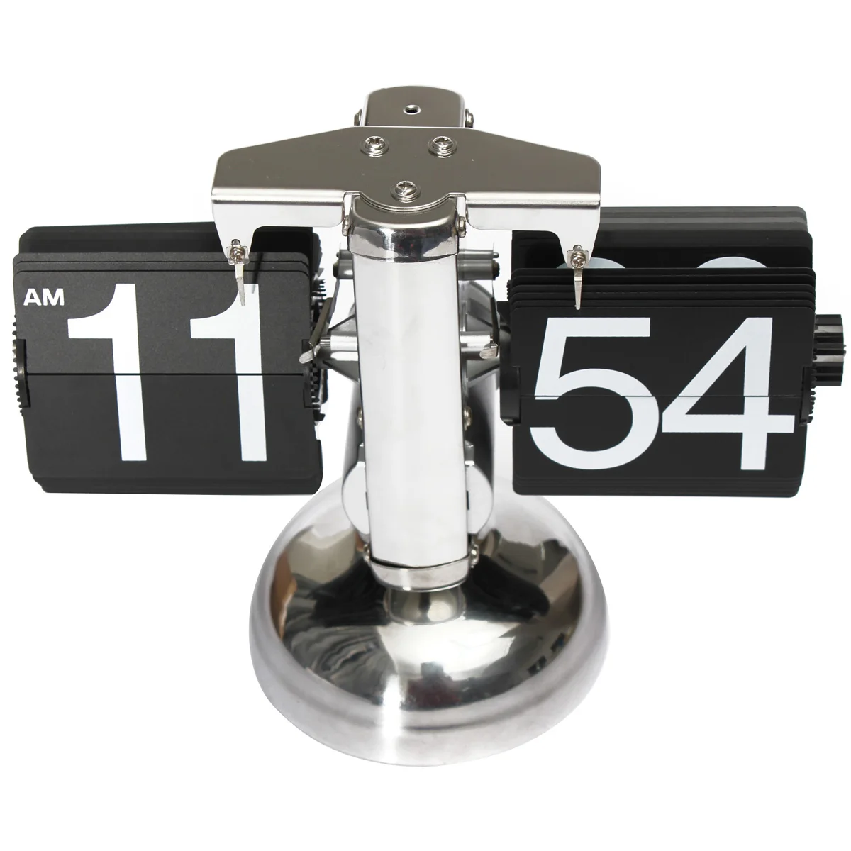 Digital Auto Flip Clock Retro Vintage Style Down Metal Single Double ...