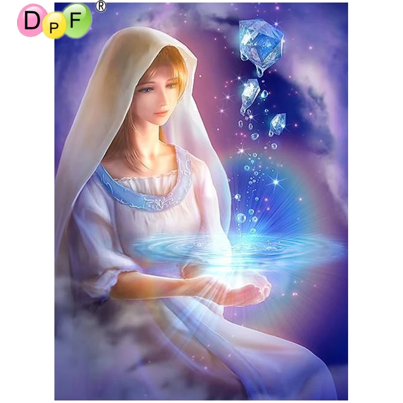 DPF-DIY-Crystal-girl-5D-crafts-home-decor-wall-painting-diamond ...