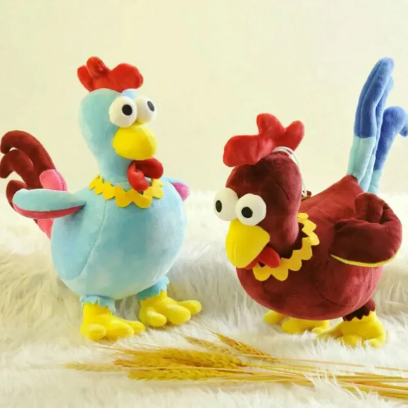 2017 New Year Rooster Plush Toy Stuffed Chicken Phoenix Birds Peacock ...