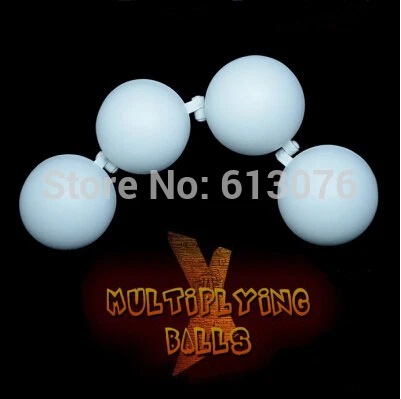 Multiplying Balls(Metal, White Color) One to Four Balls Magic Tricks ...