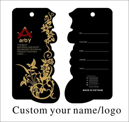 custom print special shape hang tags for you clothes , free design ...