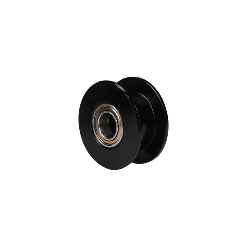 Gt2 5Mm Bore Black Aluminum Toothless Timing Belt Idler Pulley For 3D ...
