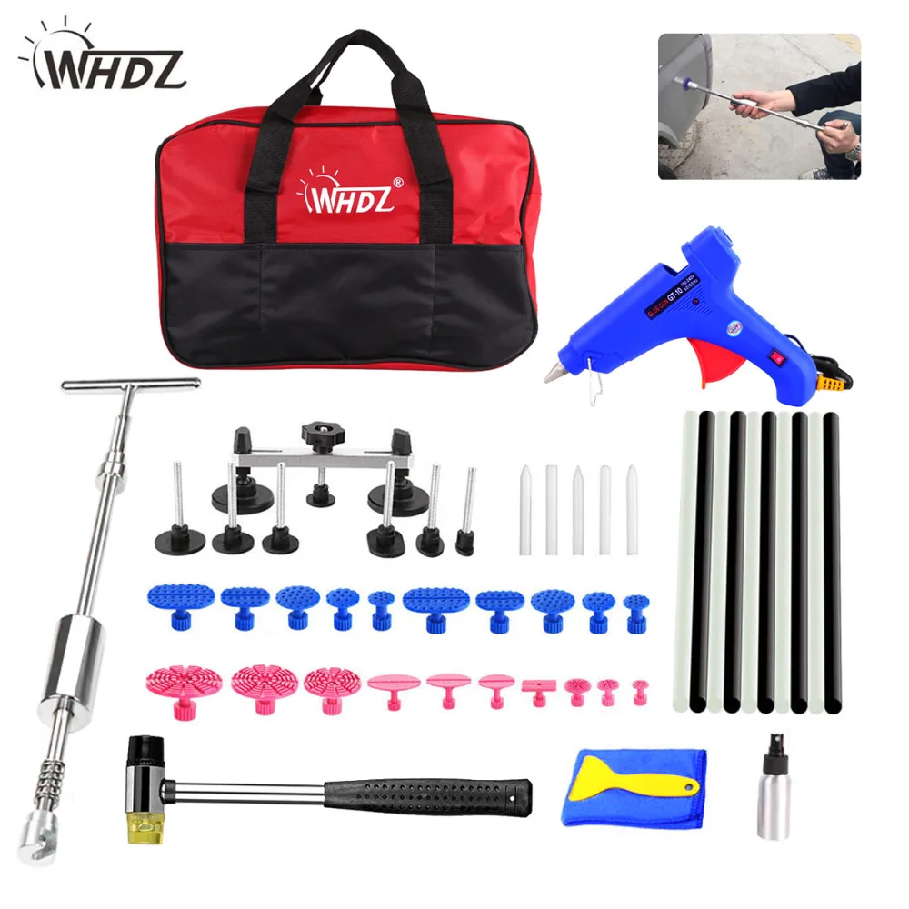 WHDZ PDR Auto Body Paintless Dent Removal Repair Tools Kits Bridge ...