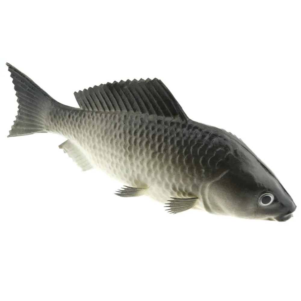 Gresorth 9.2 inch High Quality Artificial Grey Carp Simulation Fish ...