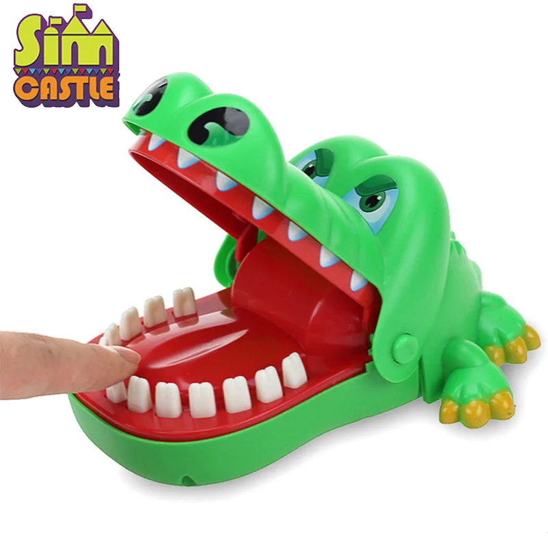Creative Practical Jokes Mouth Tooth Alligator Hand Children's Toys ...