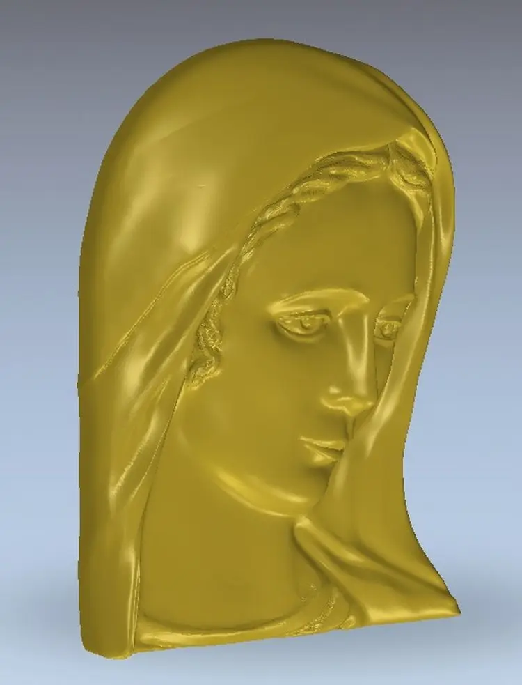 3d Model Relief For Cnc In Stl File Format Madonna 2 In Wood Routers