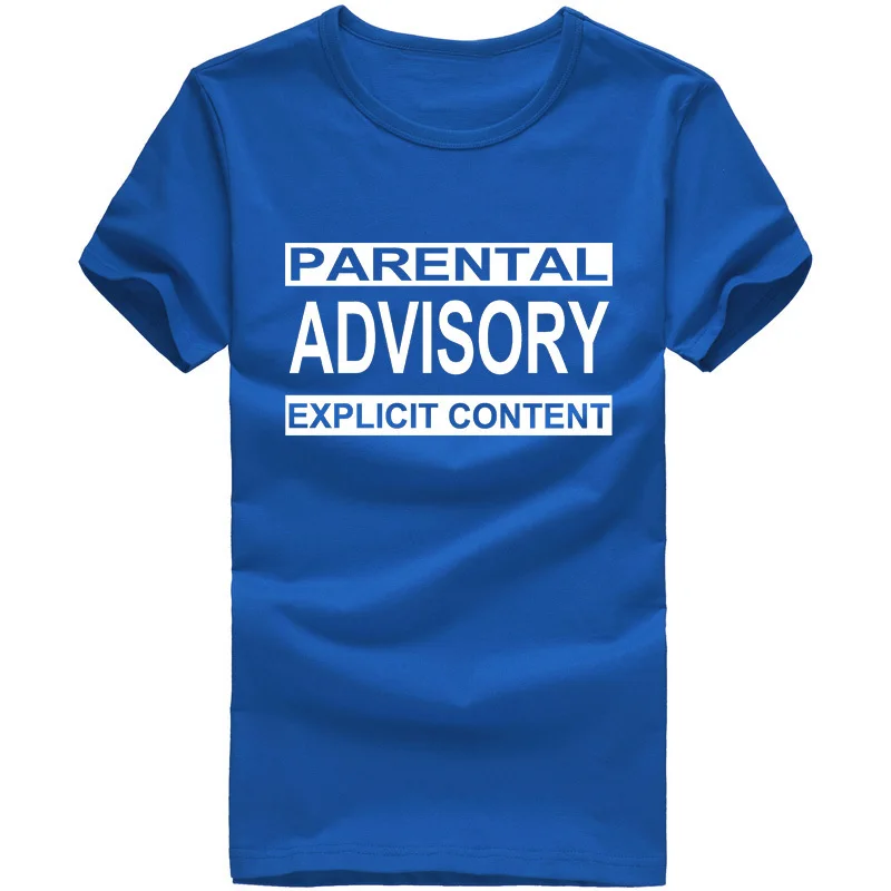 New Explicit Content Parental Advisory T Shirts Men Shorts Sleeve Hip ...