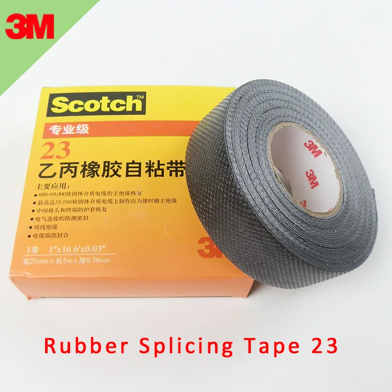 3M Rubber Splicing Tape 23 Self-fusing Suitable for jacketing high ...