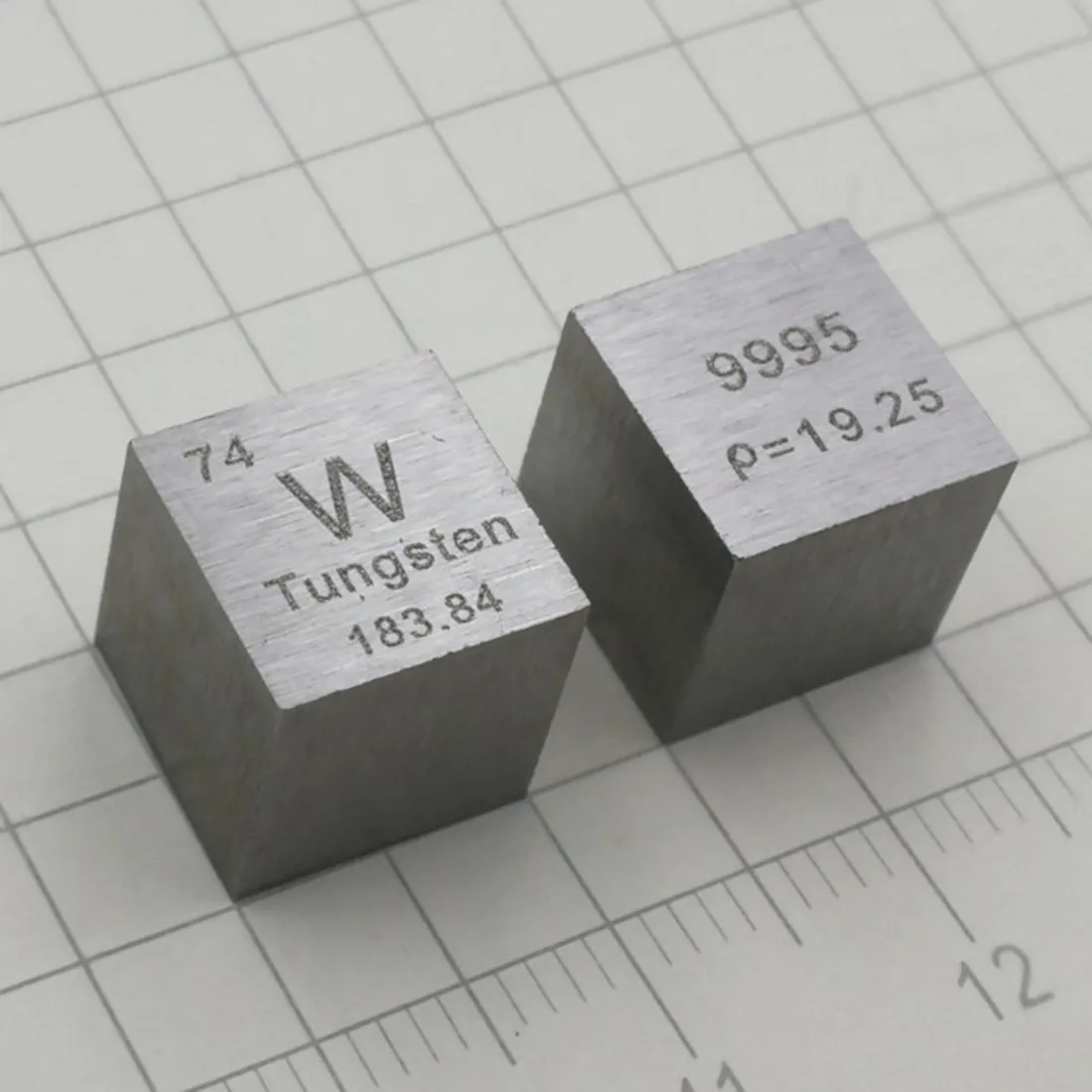 10 X 10 X 10mm (W≥99.9%) Wiredrawing Wolfram Cube Periodic Table Of ...