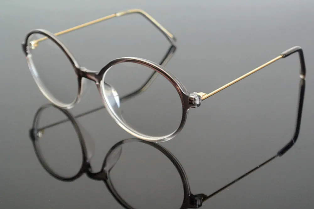 Vintage Oval Reading Glasses Metal Wire Rim Readers Retro +100 +125 ...