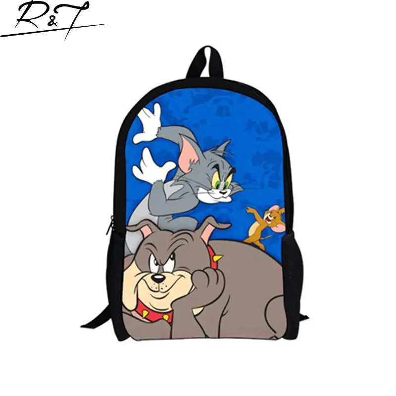 2016 New Design Children's Cartoon 3D Backpack for Boys Tom and Jerry ...