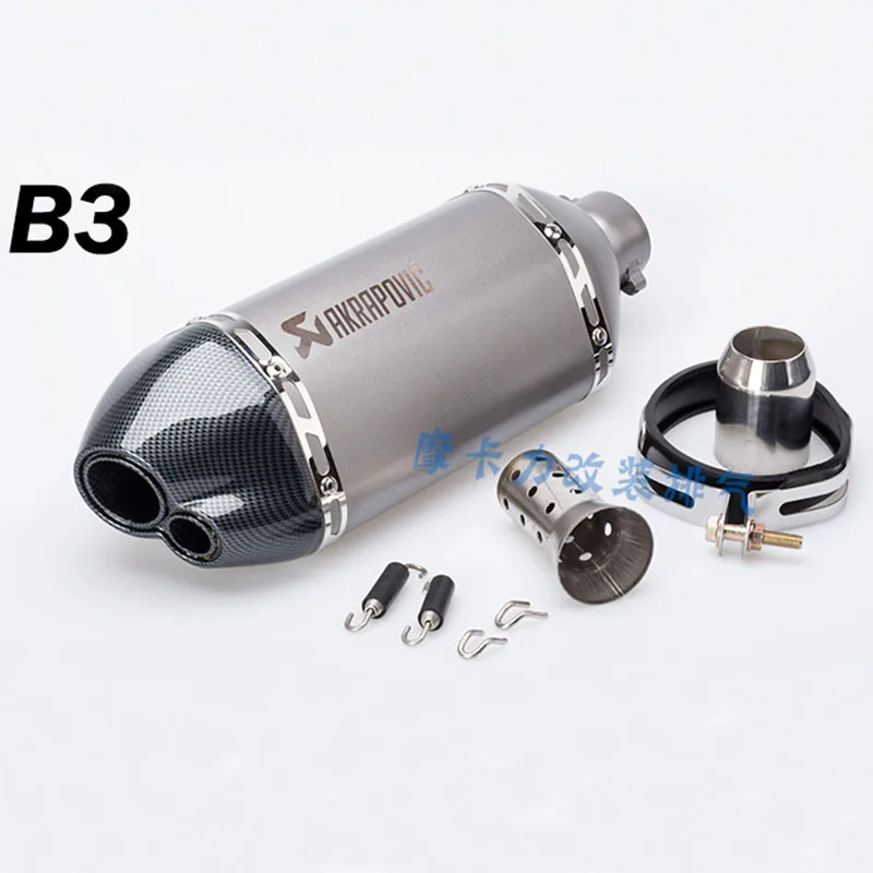 New motorcycle double hole exhaust pipe Akrapovic Yoshimura large ...