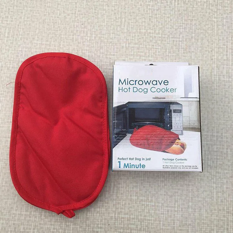 1 Minute Hot Dog Bag Microwave Oven Hot Dog Heating Bag Kitchen Tools ...