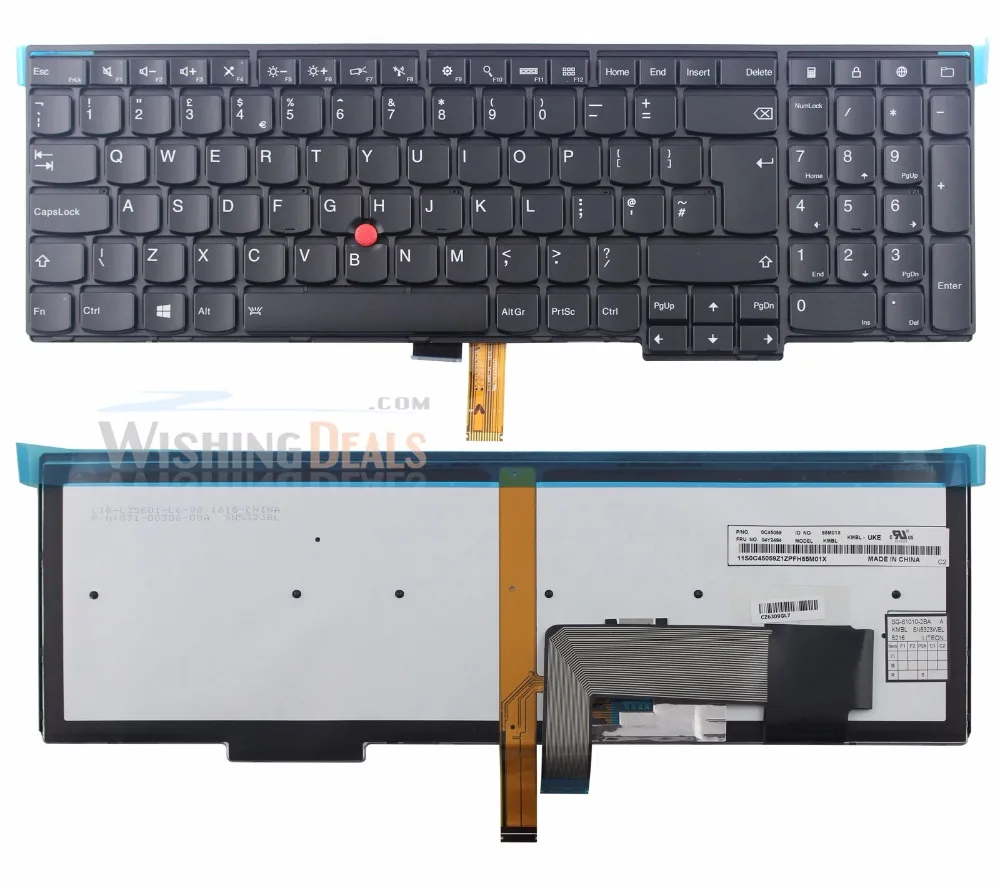 New Laptop Backlit Keyboard For IBM Lenovo ThinkPad W541 W550s 04Y2416 ...