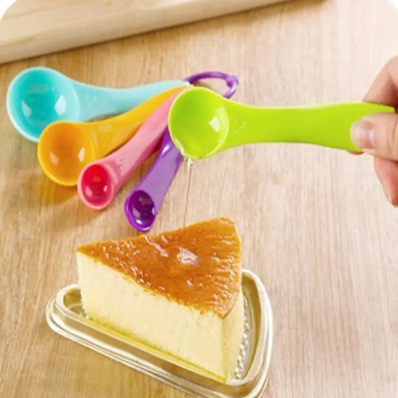 Quality food grade creative kitchen spoon color 5 sets export thick ...