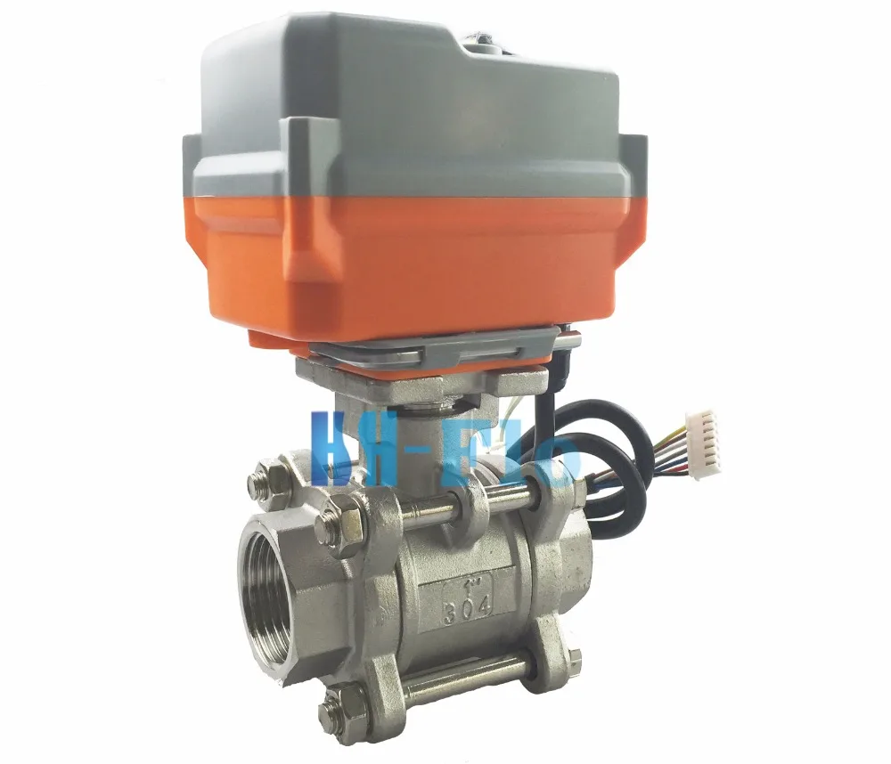 New 2" DN50 2 Way SS304 Proportional Integral Control Motorized ...