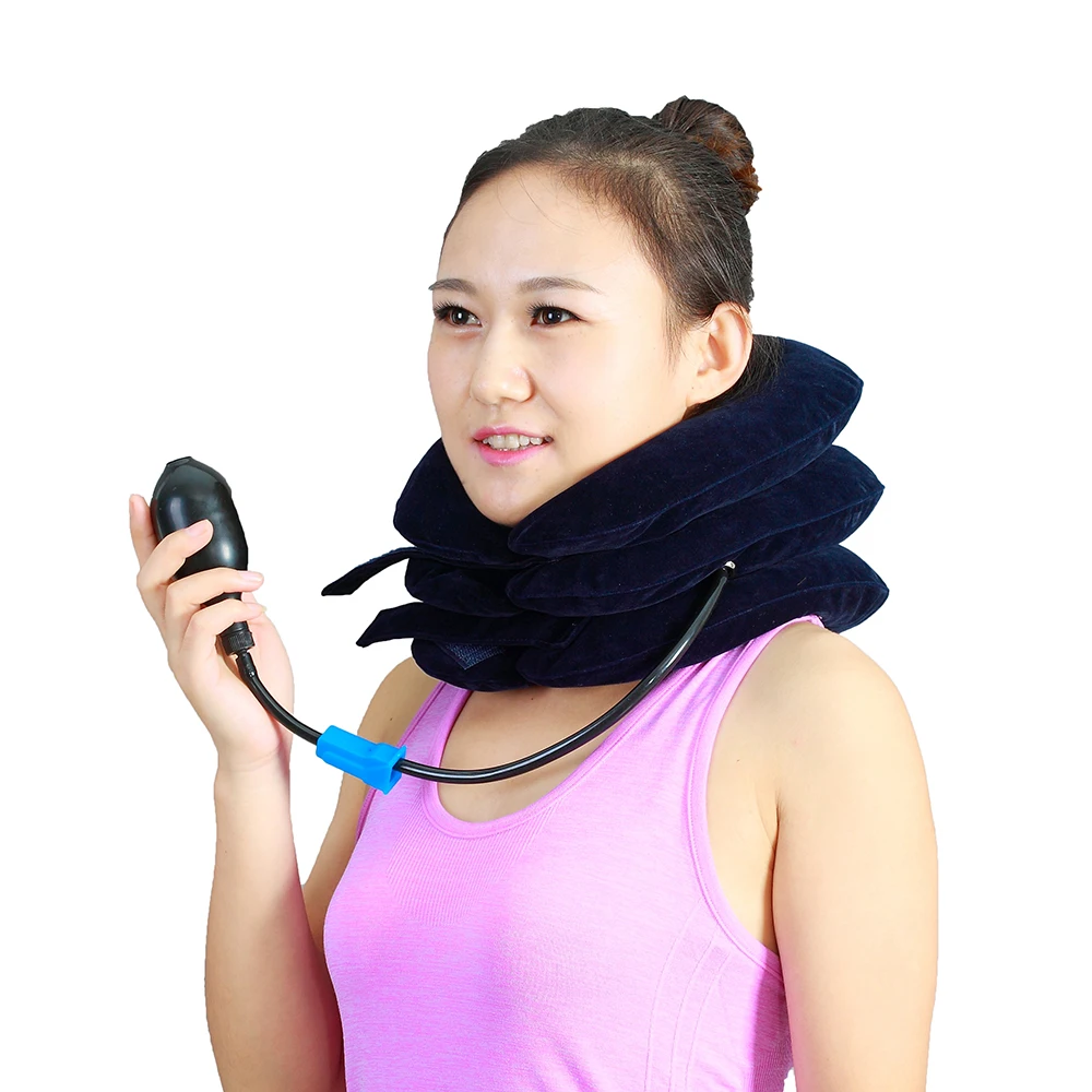 Velvet Air Neck Traction Device Cervical Collar, Rubber Massage Device ... Velvet Air Neck Traction Device Cervical Collar, Rubber Massage Device ...
