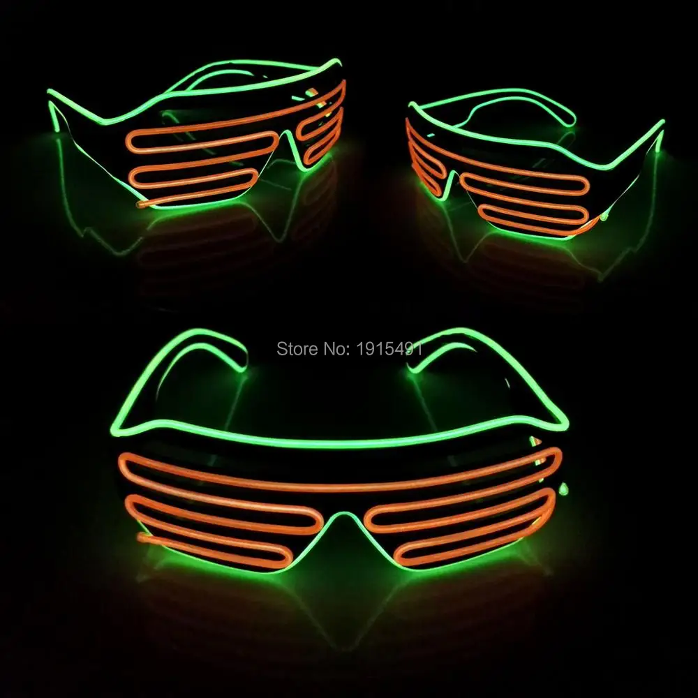 Trendy DC3V Lovely Colorful Lime Green+Orange Shutter Glasses Holiday ...