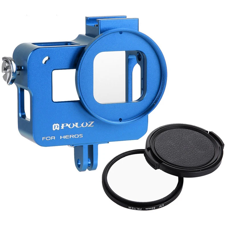 CNC Aluminum Alloy Protective Case Sport Camera Cage Mount with 52mm UV ...