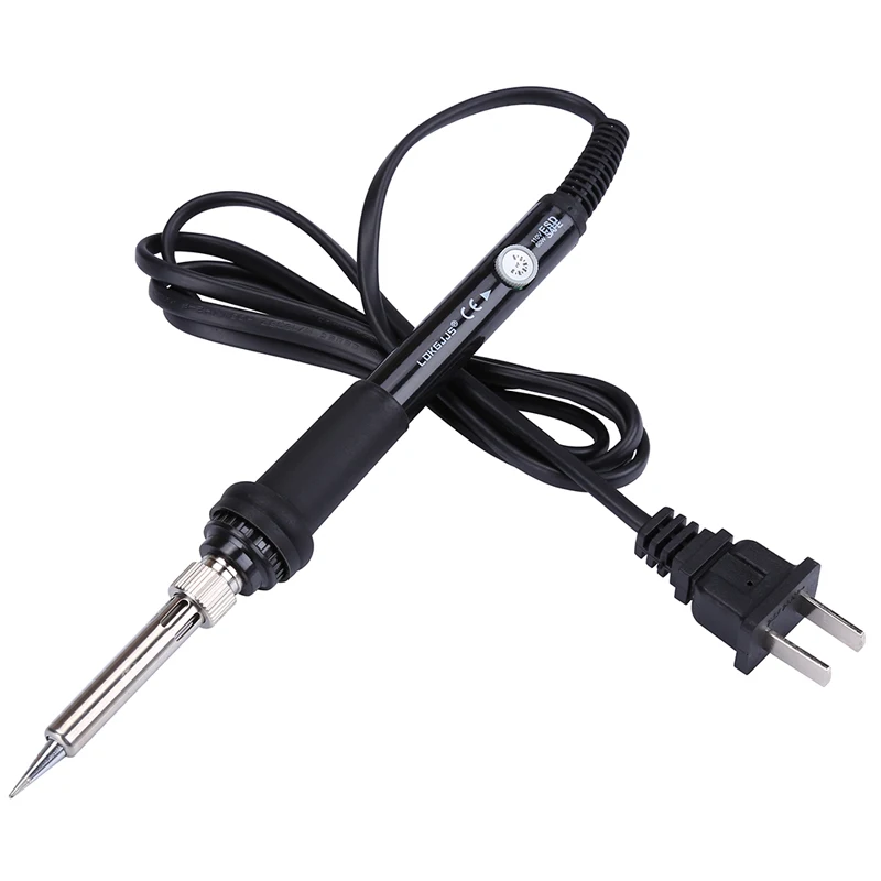 110V-60W-Adjustable-Temperature-Electric-Soldering-Iron-Fast-Heating-US ...