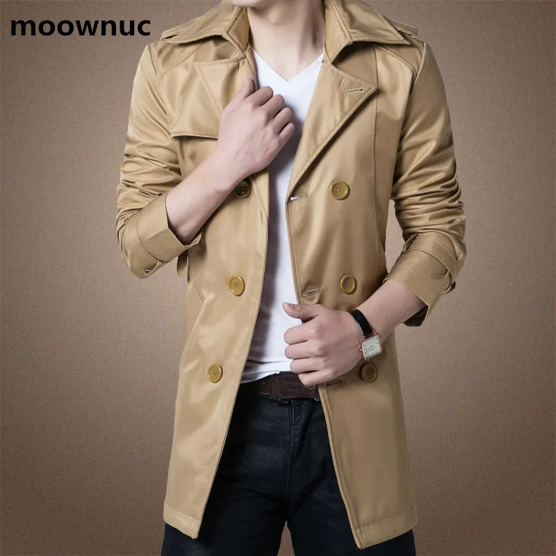 ¡Novedad de otoño 2018! gabardina informal de negocios para hombre ...